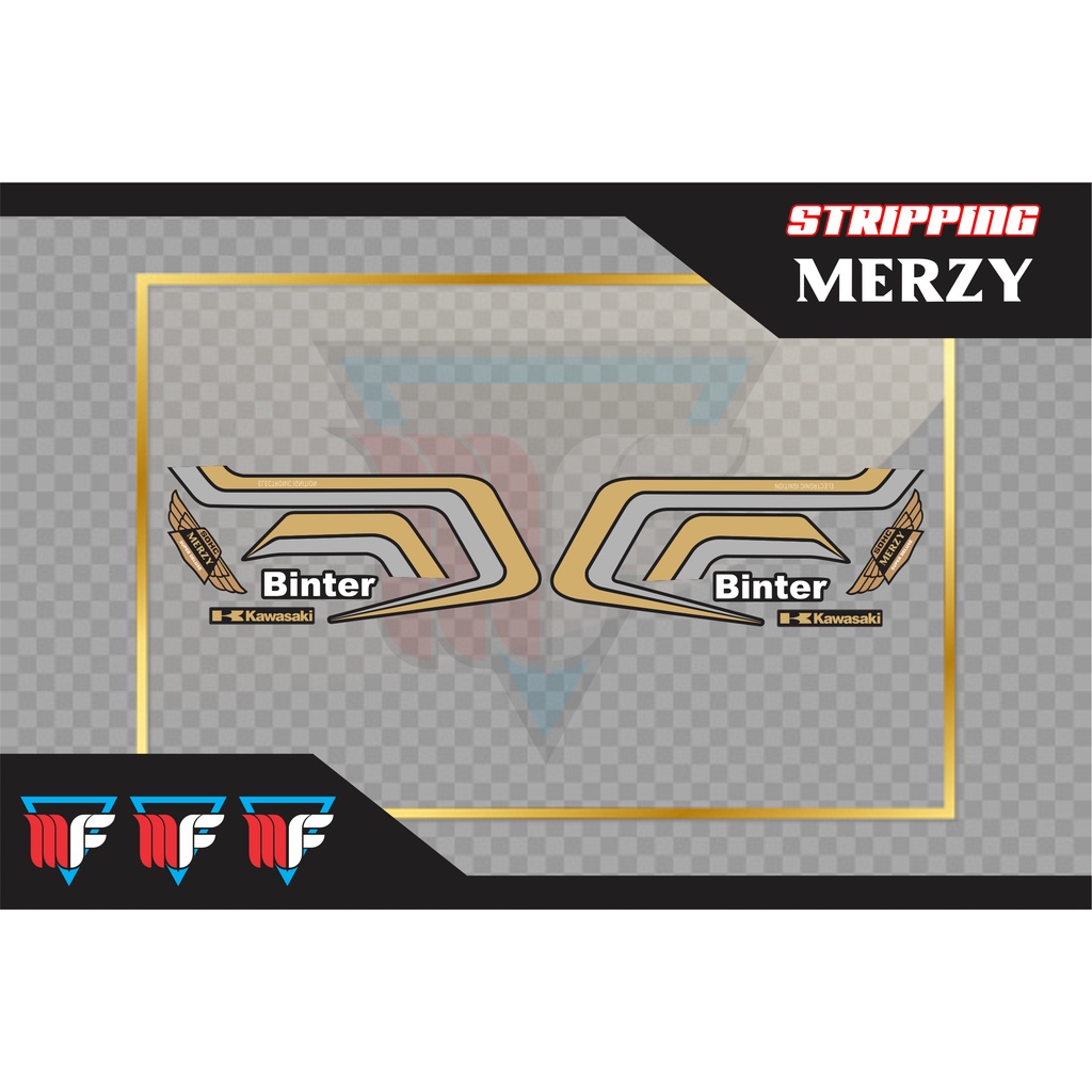 Kawasaki BINTER MERZY Variation Striping | Shopee Philippines