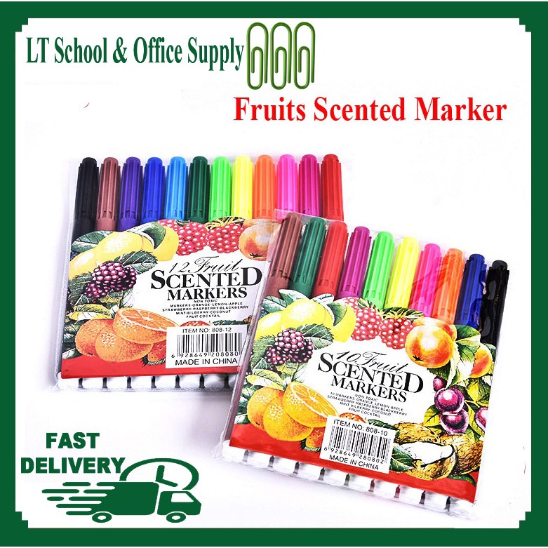 Fruit Scented Marker color pen | Shopee Philippines