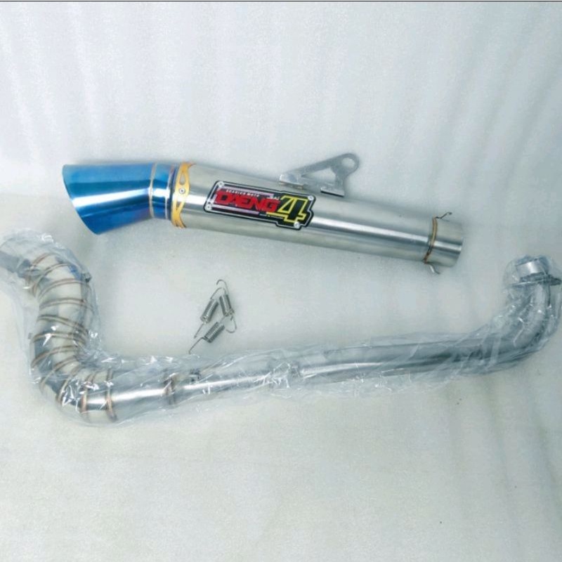 Daeng sai4 Conical open specs Exhaust pipe xrm fury Rs Raider J Mio i ...