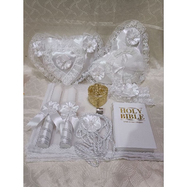 Wedding essentials set (9 in 1) with bible band - Message for your ...
