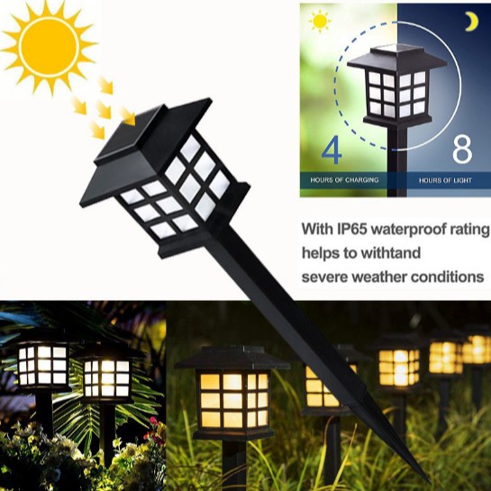 Mstar " 2PCS Solar Light Powered LED Light Outdoor Rain-proof Walkway ...