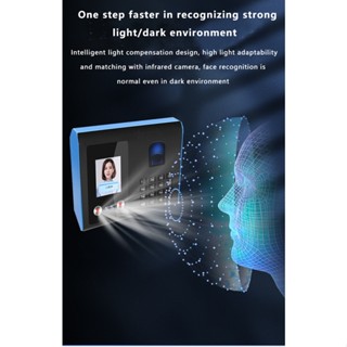 Face Recognition Attendance Biometric Fingerprint Scanner Absence Machine Time Cards | Shopee ...