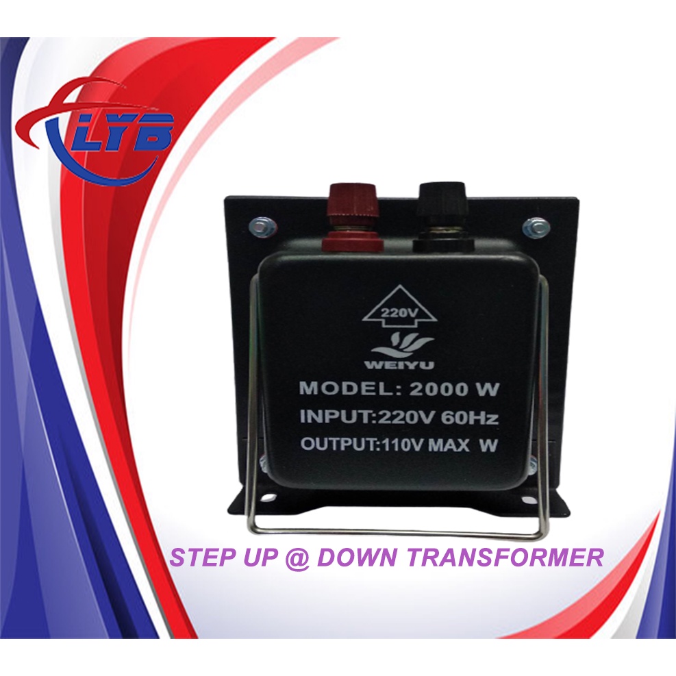 STEP-UP-DOWN 2000W TRANSFORMER Auto Switch Step-up Step-down (110V ...