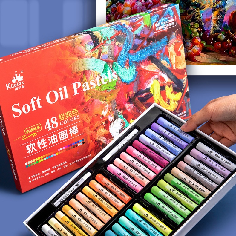 Kuelox Professional Heavy Color Oil Pastel Drawing Painting Super Soft ...