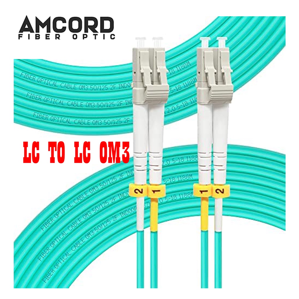 LC-LC Multimode Duplex 3.0mm10GBPS OM3 Fiber Patch Cable Cord | Shopee ...