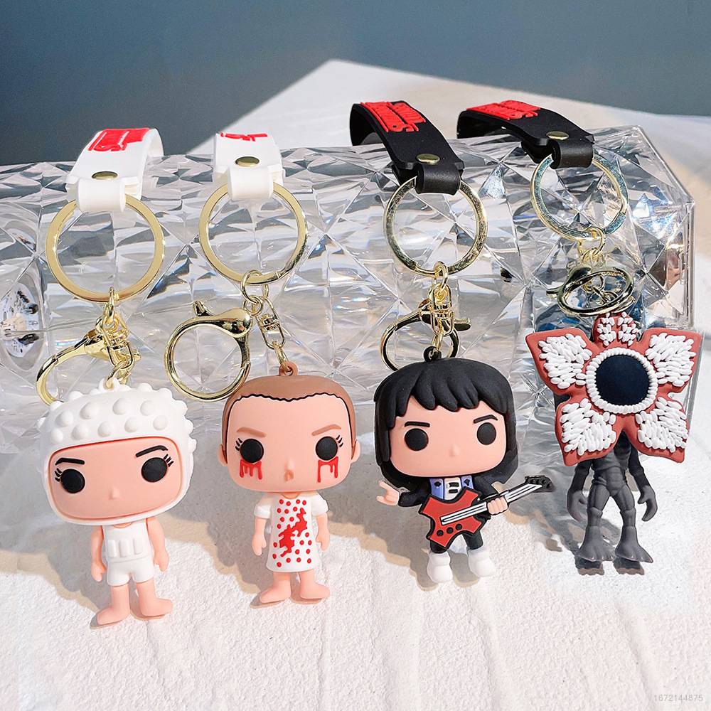 AG Stranger Things Keychain Eleven Dustin Demogorgon Eddie Keyring Bag ...