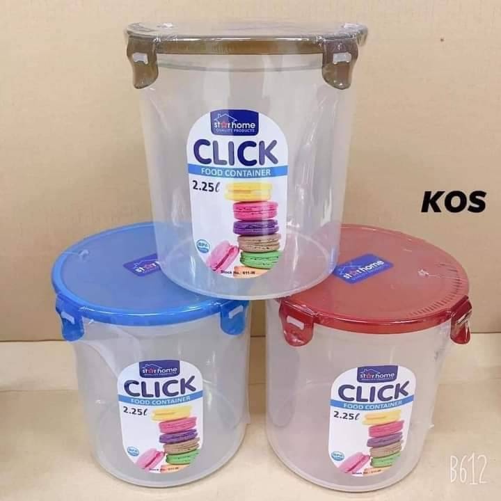 #611-WFood Keeper Canister CLICK FOOD 2.25 L | Shopee Philippines