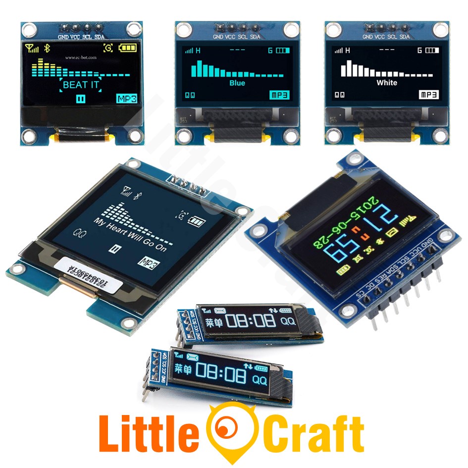 I2C Graphic OLED Display 128x64 White Color for Arduino | Shopee ...