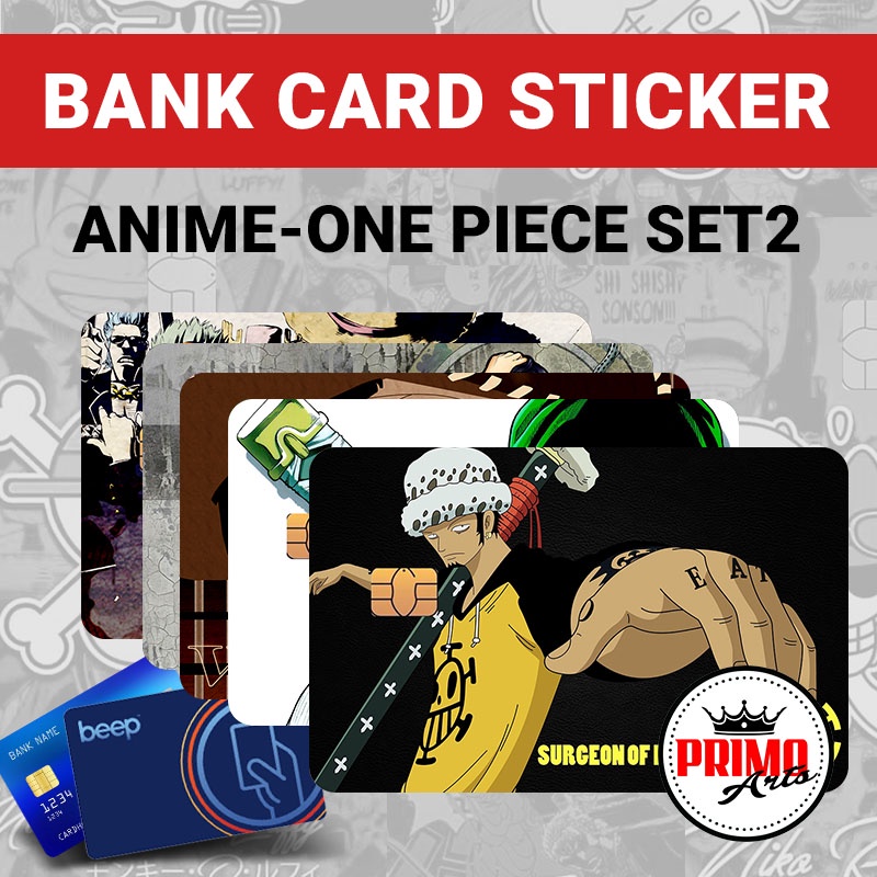 ANIME - ONE PIECE (SET 2) - BANK CREDIT, DEBIT, ATM, BEEP CARD SKIN ...