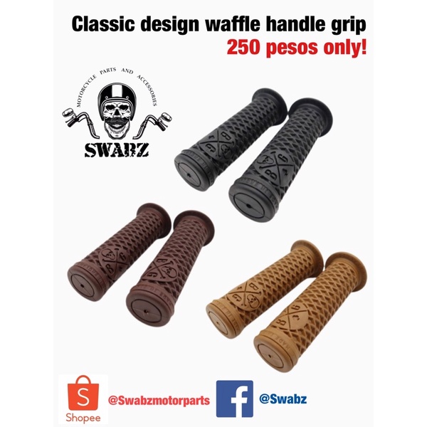 BG/Pirate 22mm handle grip for classic motorcycle | Shopee Philippines