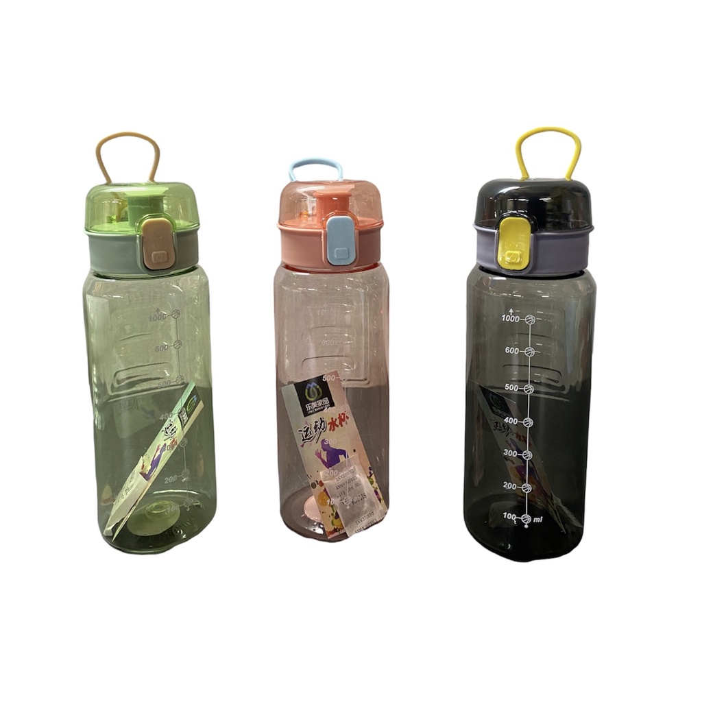 Water Bottle 1000ML With Carrying Handle Ergonomic Design / Botol Air ...
