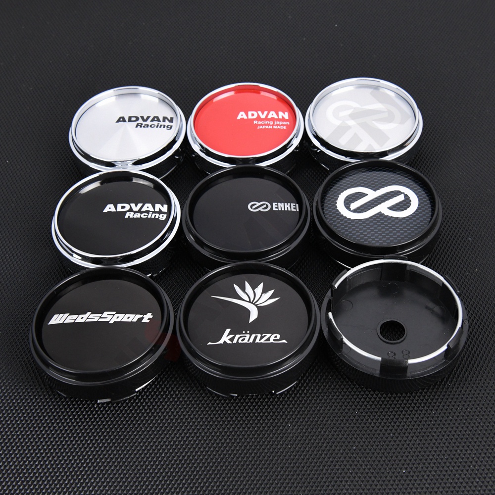 4PCS Sport Rim Cap 62MM Clip Diameter Center Cap ENKEI ADVAN WEDSSPORT ...