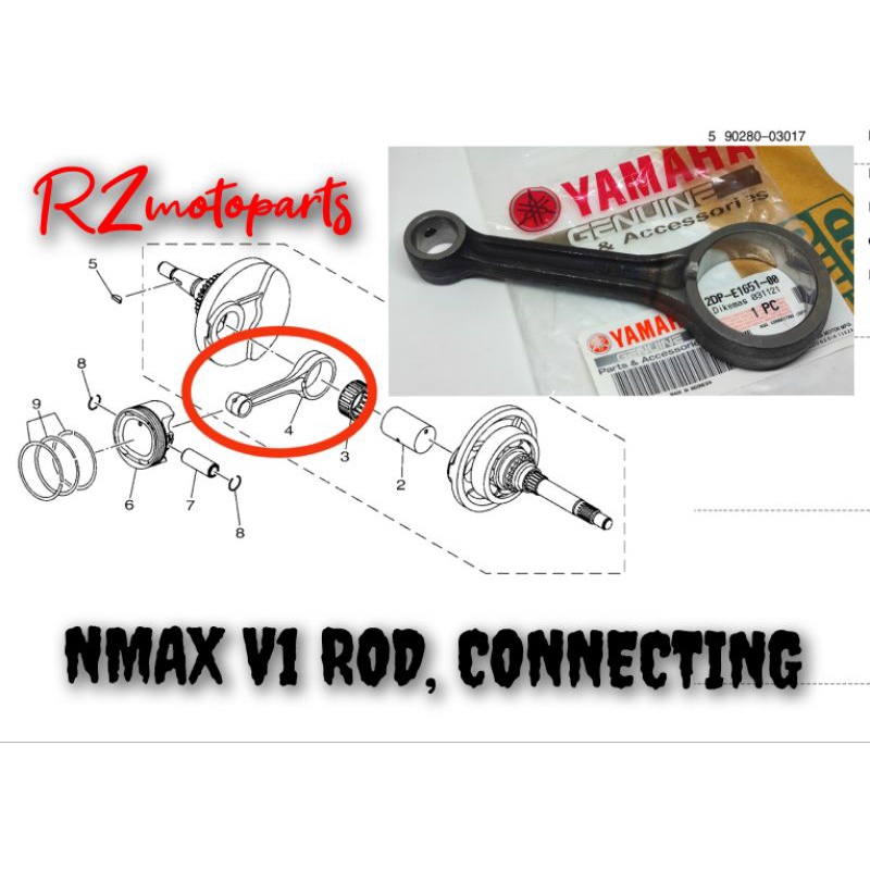 NMAX V1 CONNECTING, ROD (YAMAHA ORIGINAL) | Shopee Philippines