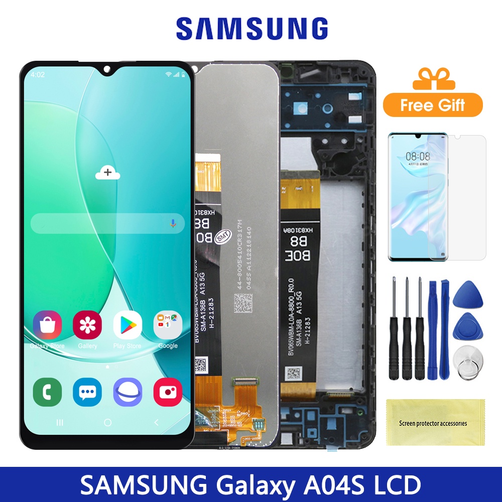 Original For Samsung Galaxy A04S LCD Display Touch Screen with frame ...