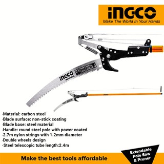 Ingco Extendable Pole Saw and Pruner HEPS25281 IHT | Shopee Philippines