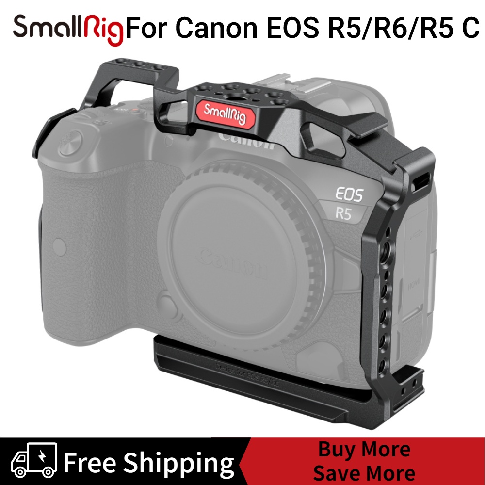 SmallRig Full Cage for Canon EOS R5/R6/R5 C 2982B(New version) | Shopee ...