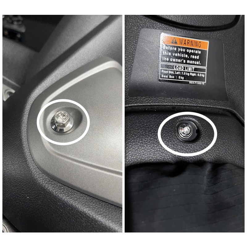 HENG / SC SIAM HANDLE BAR COVER BOLT AND BODY BOLT FOR NMAX V2 & V2.1 ...