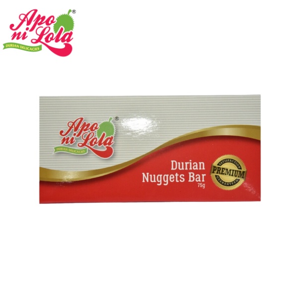Apo ni Lola | Creamy Durian Nuggets Bar 75grams | Davao Sweets Dessert ...