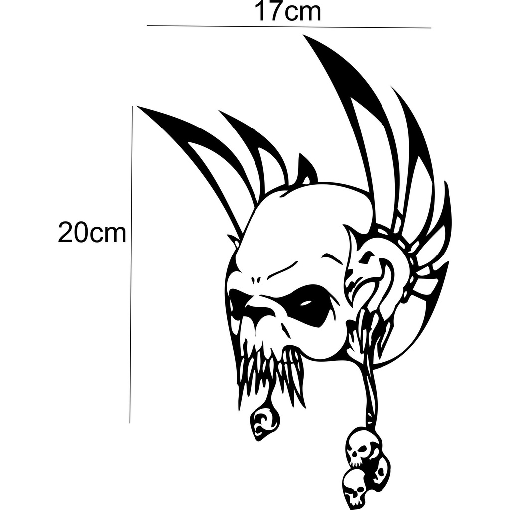 Skull Stickers, cutting Stickers, cutting Stickers, Car Stickers ...