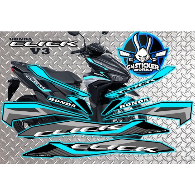 Click v3 stock decals | Shopee Philippines