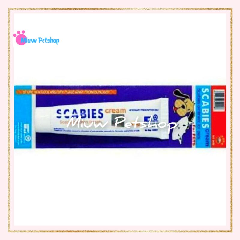 Scabies Cream Ointment Skin Pain Medicine Scabies Cat Dog 15gr | Shopee ...