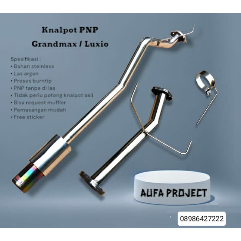 Pnp exhaust for Grandmax / Luxio (steinless pipe material) | Shopee ...