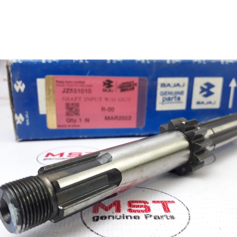 Transmission Input Shaft WO gunhole CT125 Bajaj Genuine Parts JZ551010 ...