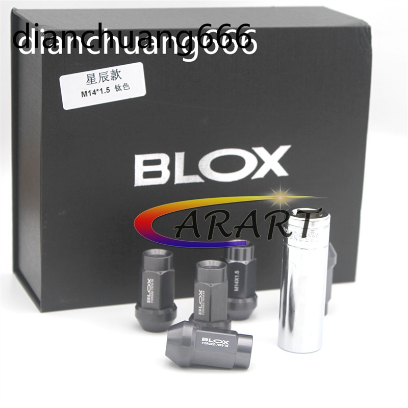 BLOX 20pcs 7075-t6 Aluminum HEX 19mm Wheel Lug Nuts 45mm Racing Lug Nut ...