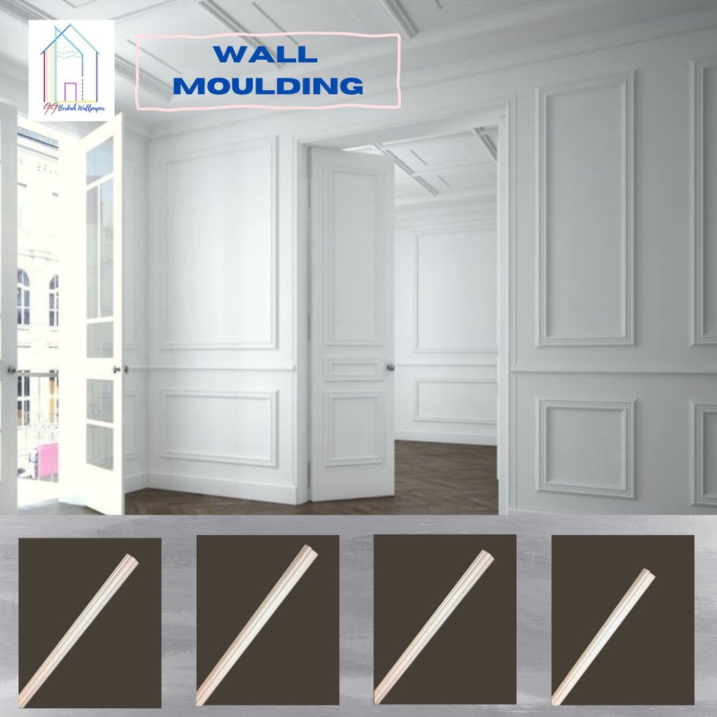 Wall Moulding | Wainscoting Wall Profile | 145cm | Shopee Philippines