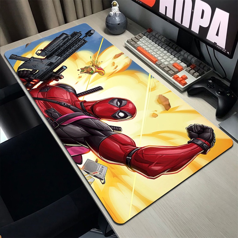 Deadpool Desk Mat Cartoon Mousepad Anime Mouse Pad Gaming Pc Gamer ...