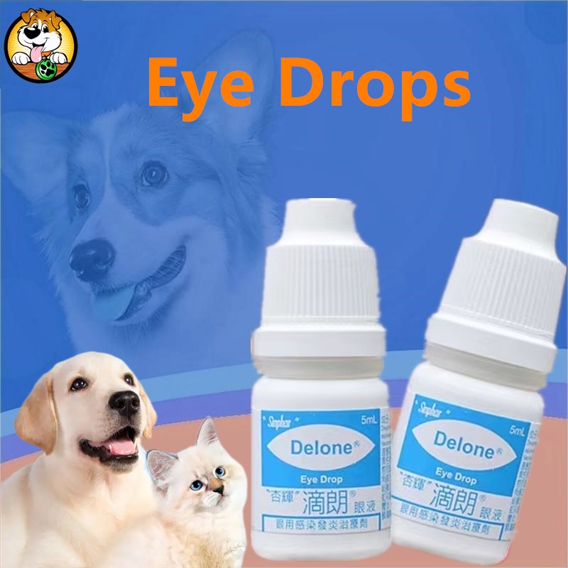 Sinphar 5ml Delone Dog Eye Drops Cat Eye Drops Pet Eye Drops | Shopee ...