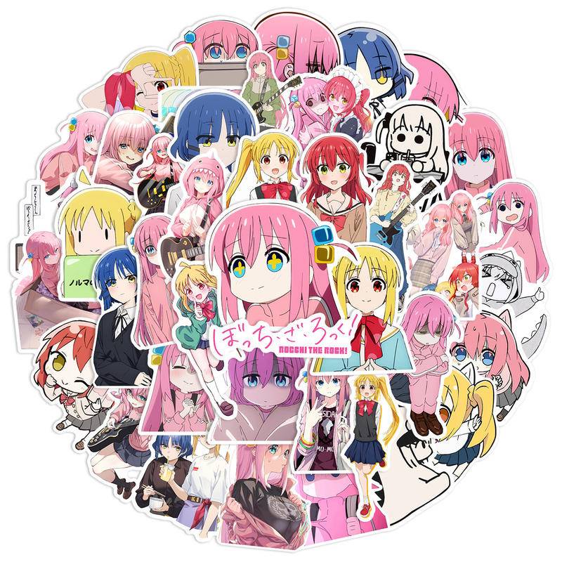 50Pcs BOCCHI THE ROCK Graffiti Stickers Cool DIY Suitcase Guitar Car ...