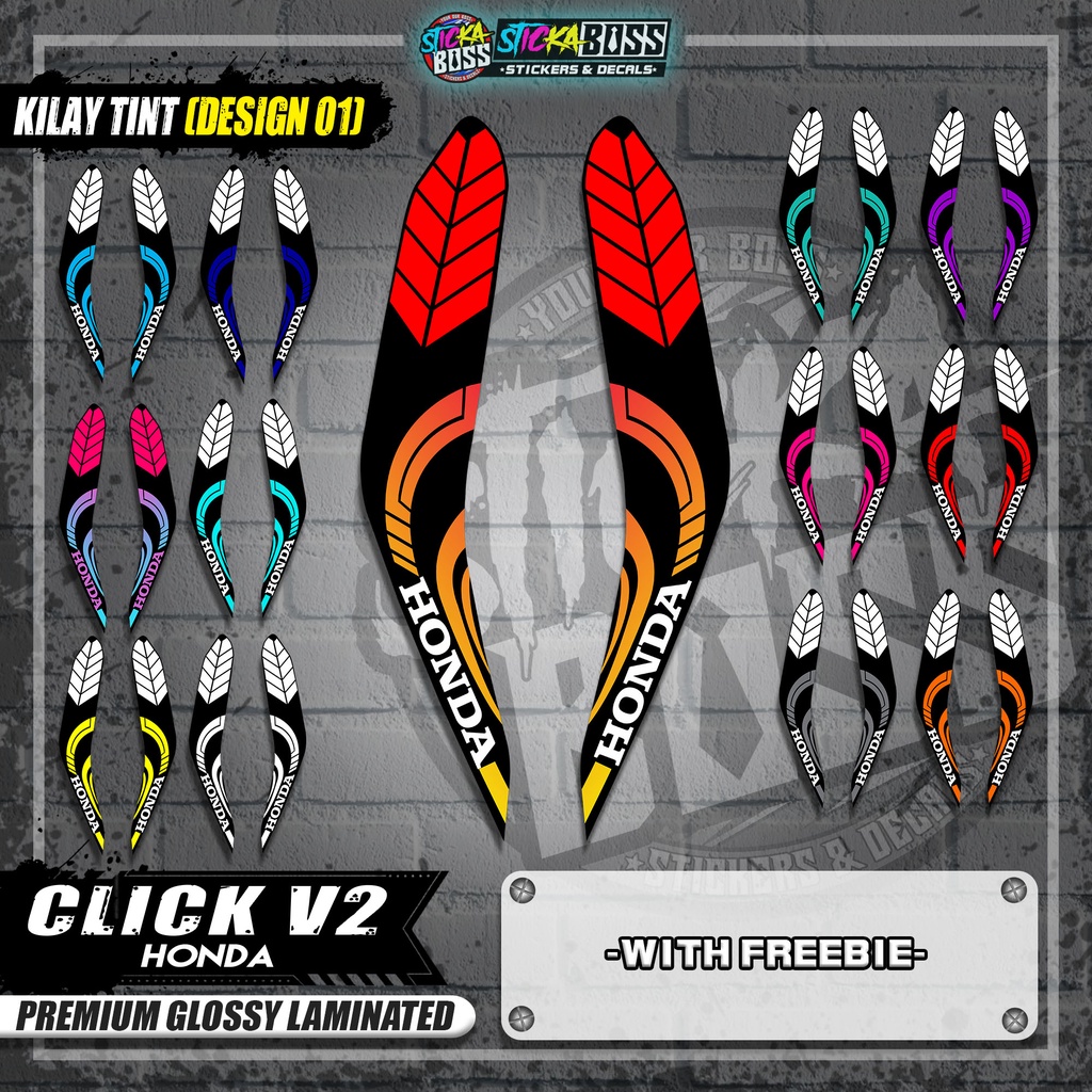 Honda Click 125i/150i V2 Kilay Tint (Design 01) | Shopee Philippines