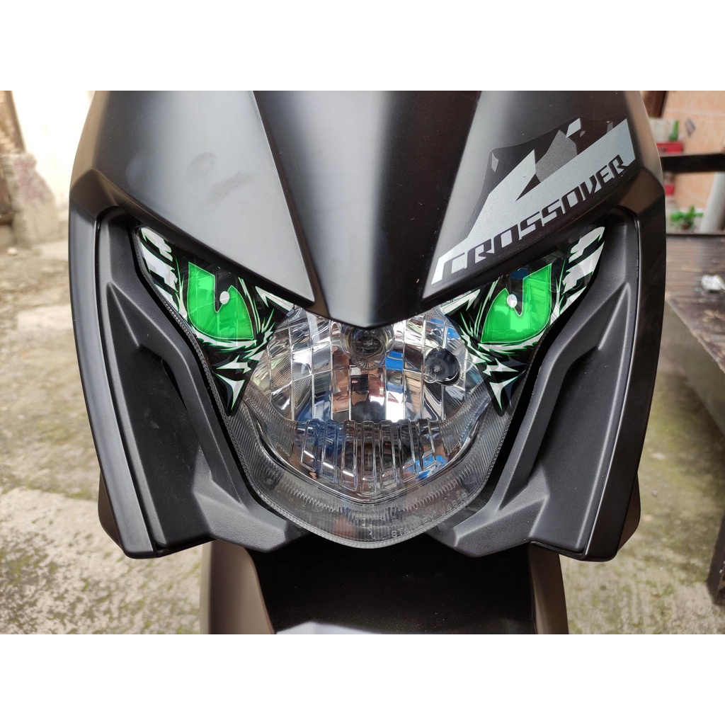 Suzuki Skydrive Sport/Crossover Winker Eyes Sticker Eagle Design Green ...