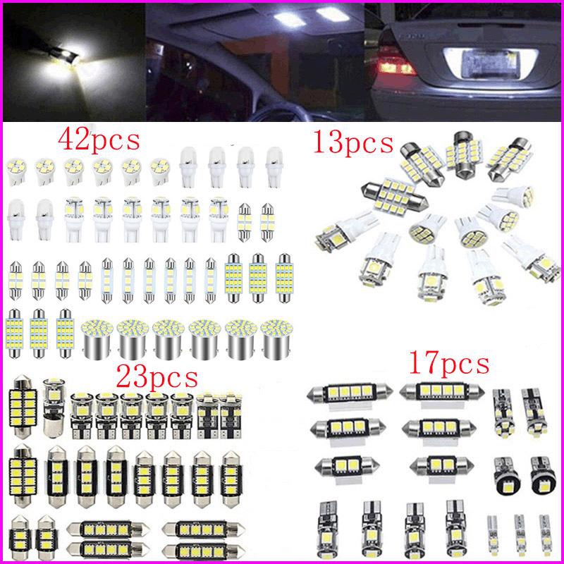 Upgraded 42/28/23/14/13pcs LED Interior Light Kit - White Combo Map ...