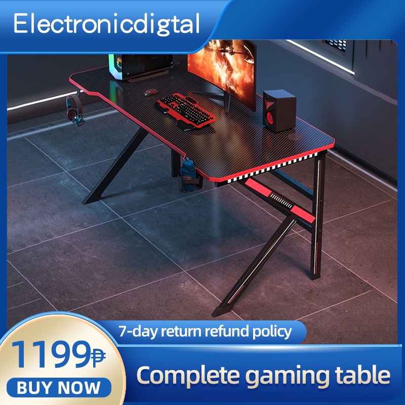 Computer Table 100/120/140CM Gaming Table Computer Desk Desktop Home Desk Study Table | Shopee ...