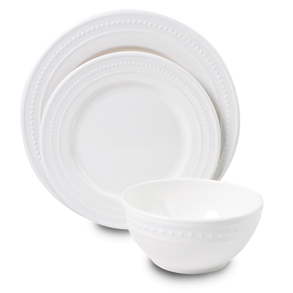 Melawares 6pc Pearl White Dinnerware Set | Shopee Philippines