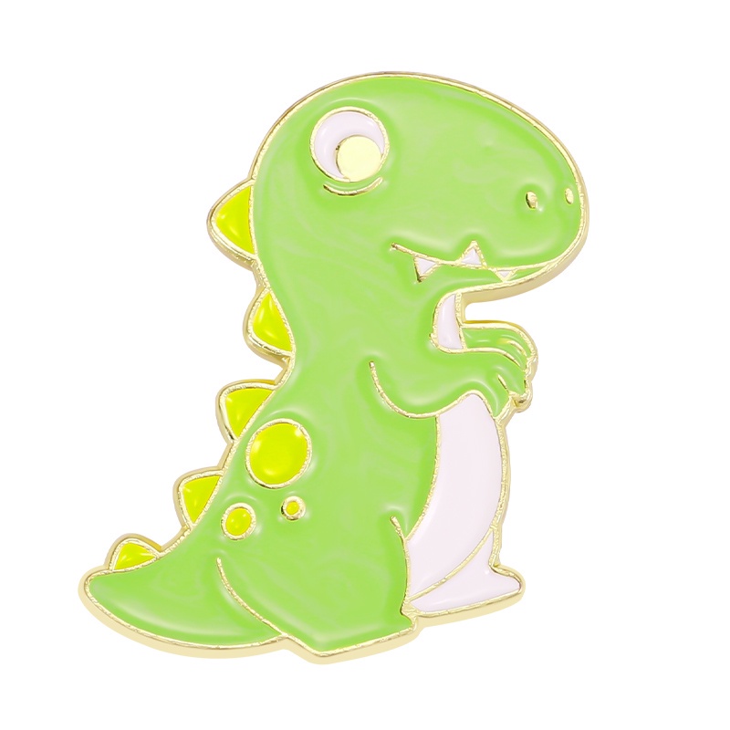 Cute Dinosaurs Enamel Pins Creative Animal Brooch Badge Cartoon ...