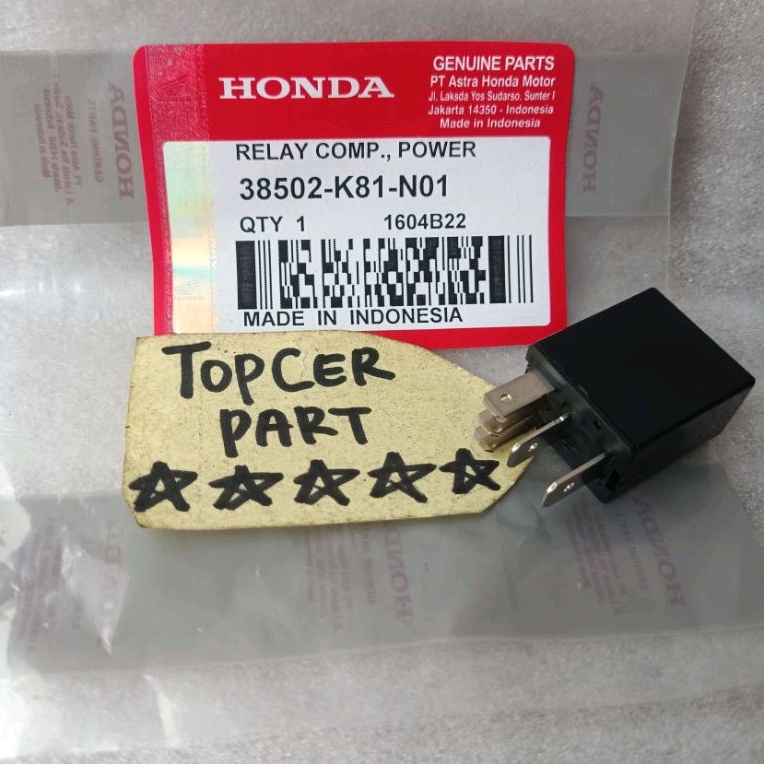 Starter Relay Street Relay 5-Prong BEAT Fi BEAT Esp Pop Genio Scoopy ...