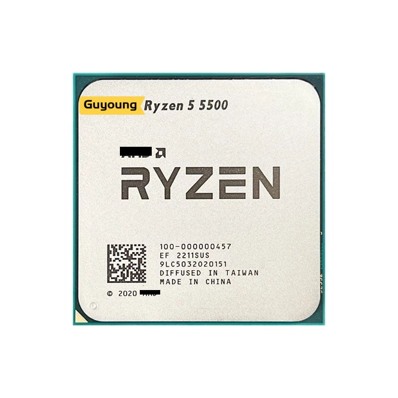 Ryzen 5 5500 R5 5500 3.6 GHz 6-Core 12-Thread CPU Processor 7NM L3=16M ...