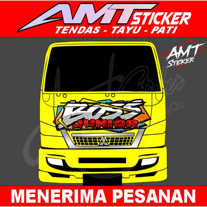 Canter Truck Front Cabin Sticker - Can Request Color and Writing ...