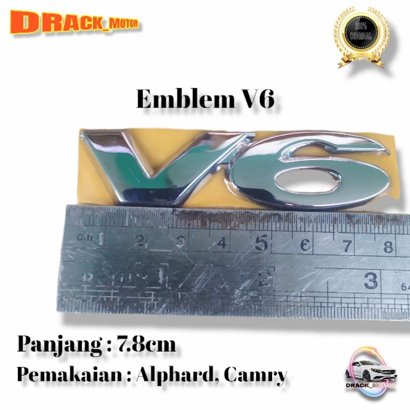 Original ALPHARD CAMRY V6 WRITING EMBLEM // ORIGINAL ALPHARD CAMRY V6 ...