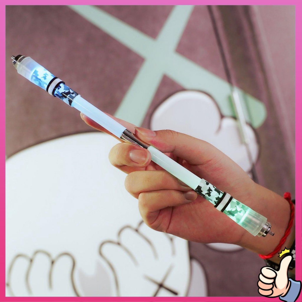 pen spinning with light pen spin Mr. Nope element turn pen luminous ...