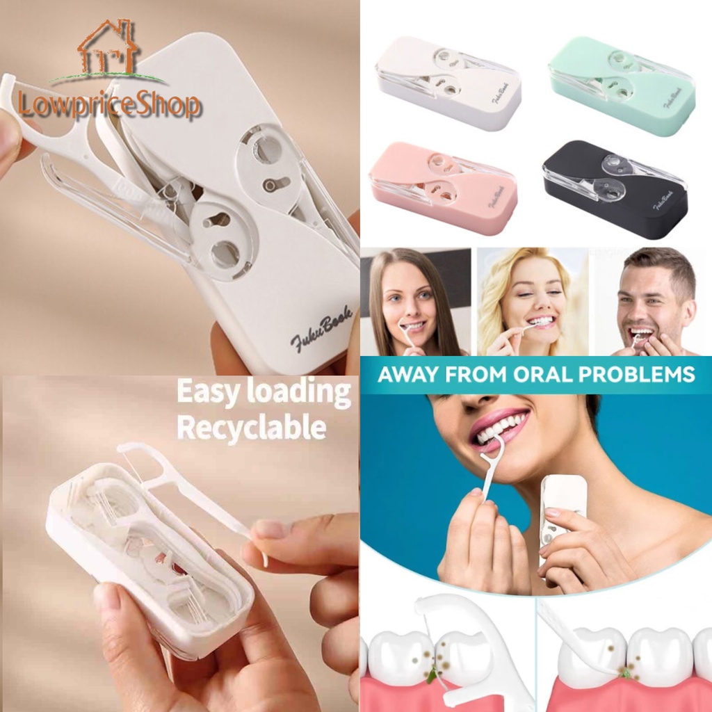 JERRY888 Portable Floss Dispenser, Automatic Dental Floss Portable Case ...