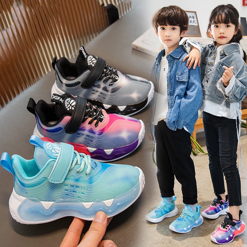 RAINBOW Shoes for kids boy basketball shoes for kids rubber shoes for ...