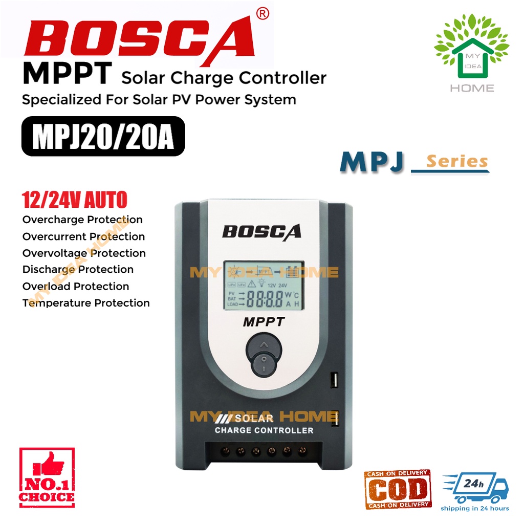 BOSCA MPPT 12V/24 AUTO Solar Charge Controller For Solar PV Power ...