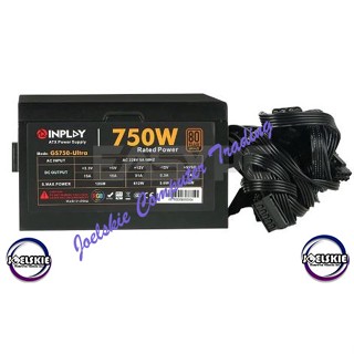 Inplay GS750-ULTRA RGB Rated 750W Power Supply 80Plus Bronze 80 ...
