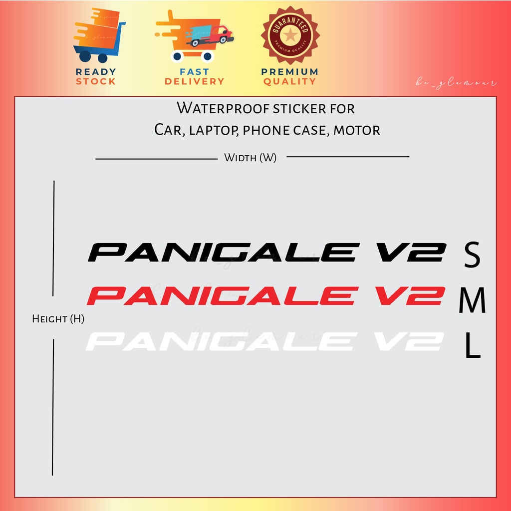 DUCATI Panigale v2 Sticker Reflective fairing racing motogp motorsport ...