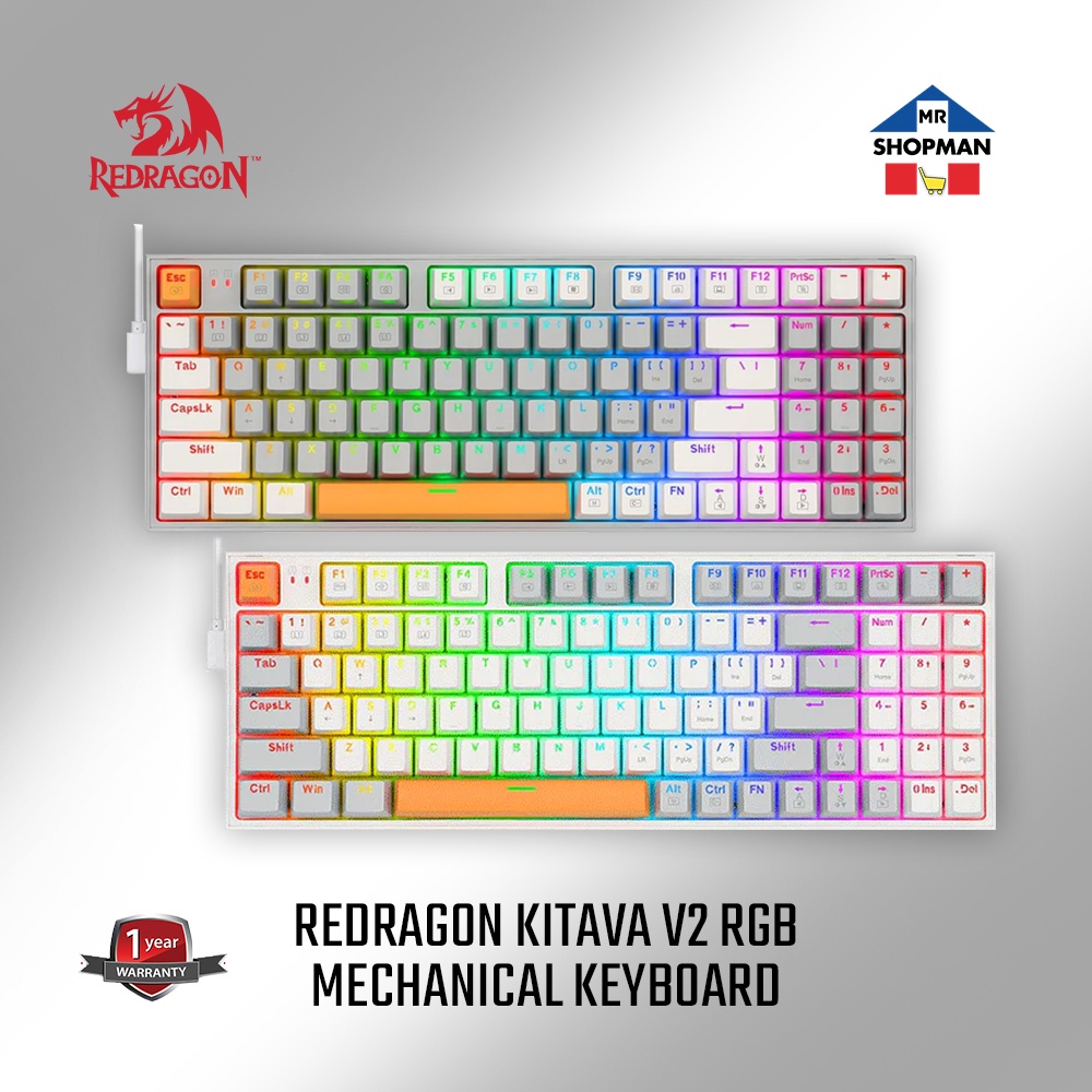 Redragon Kitava RGB Wired Red Switch Mechanical Keyboard | Shopee ...