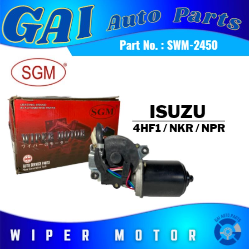 Wiper Motor 24V for ISUZU 4HF1 / NKR / NPR (SWM-2450) SGM Leading Automotive Parts | Shopee ...